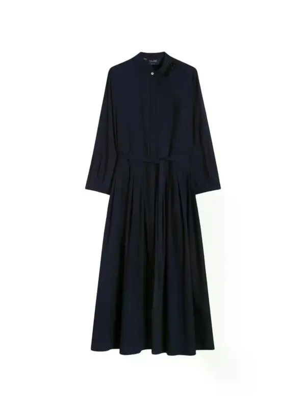Max Mara Crystal-embellished Belted Maxi Dress - Blue