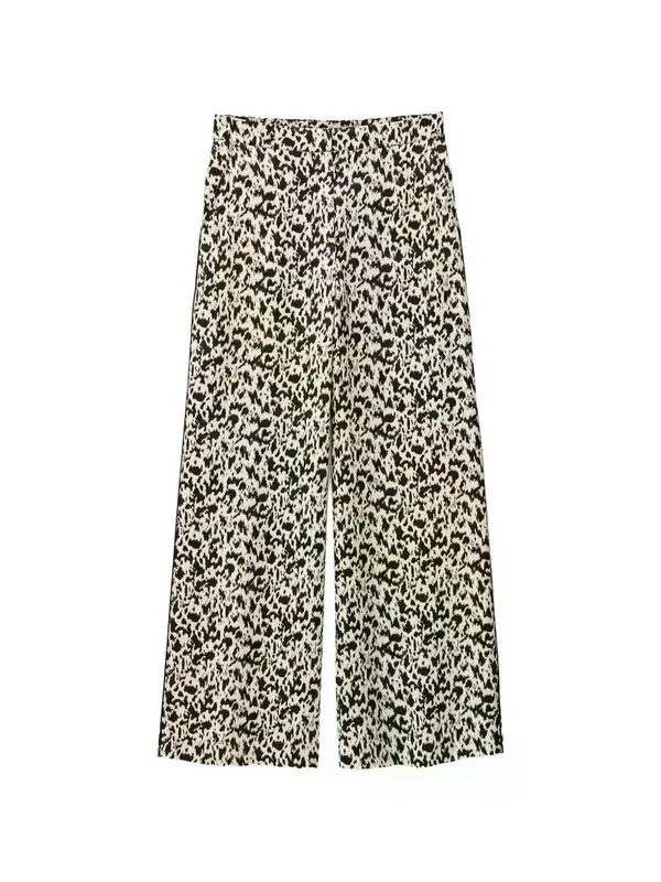 Ba&sh Printed Wide-leg Trousers - Neutrals