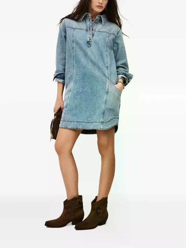 Ba&sh Tona Buttoned Denim Dress