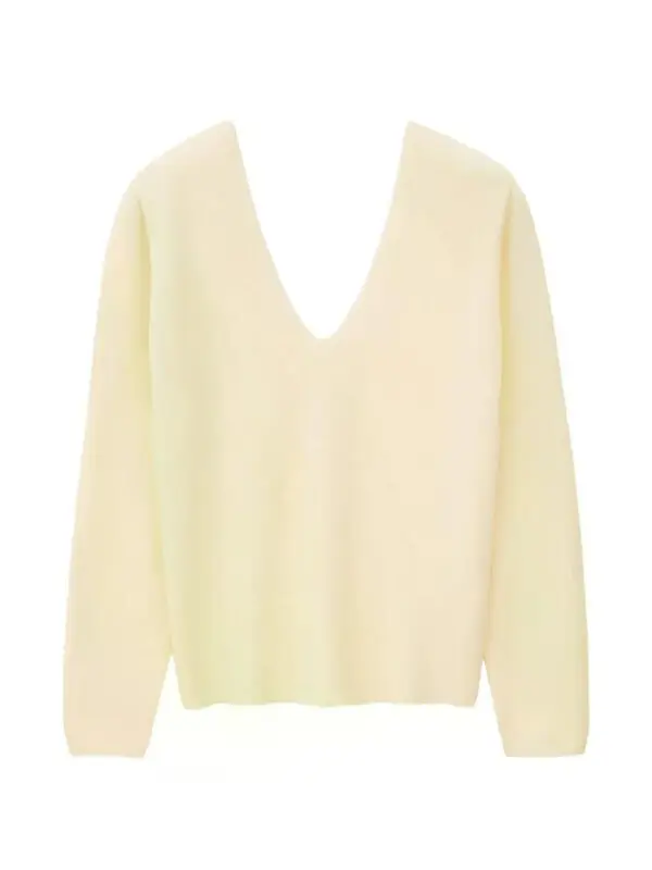 Ba&sh Sollene V-neck Knitted Top - Yellow