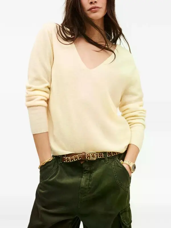 Ba&sh Sollene V-neck Knitted Top
