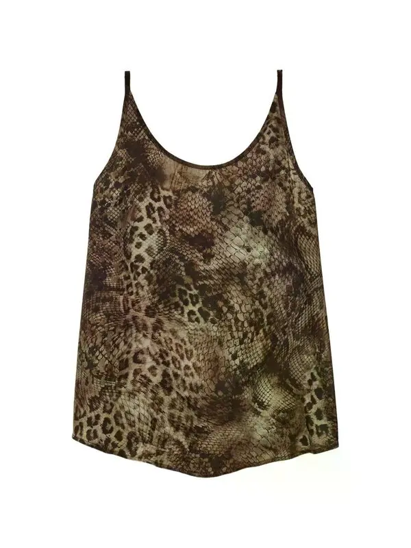 Ba&sh Hemlock Animal-print Blouse - Brown
