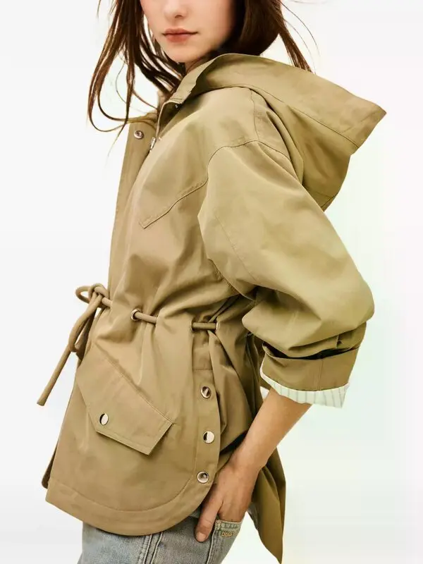 Ba&sh Ilio Hooded Drawstring Jacket