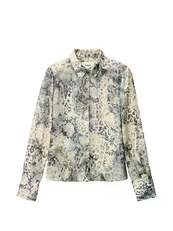 Ba&sh Cornelia Animal-print Shirt - Neutrals