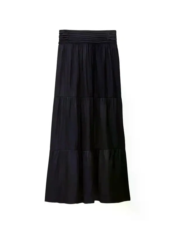 Ba&sh Camyla Tiered Gathered-design Skirt - Blue