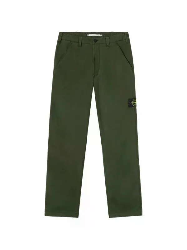 Stone Island Belt-loop Chino Pants - Green