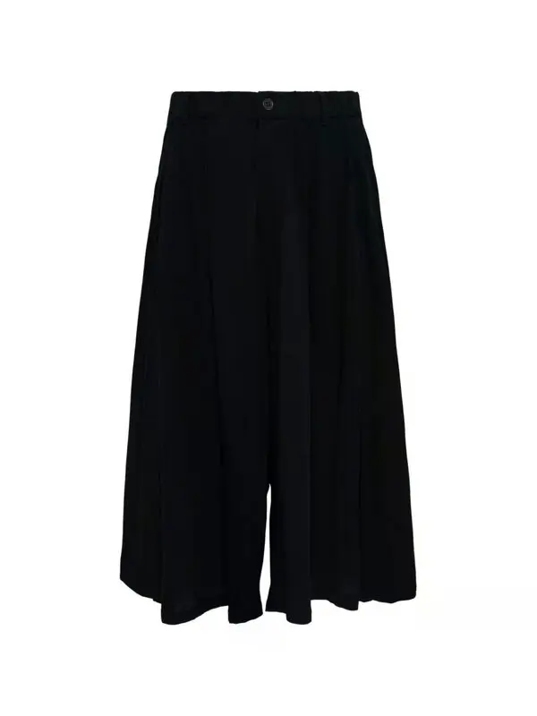 Yohji Yamamoto Cotton Trousers - Black