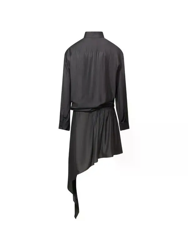 YCH Asymmetric Mini Shirt Dress