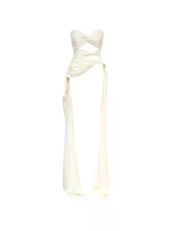 STOLEN STORES 3 Carats Draped Bustier - Neutrals