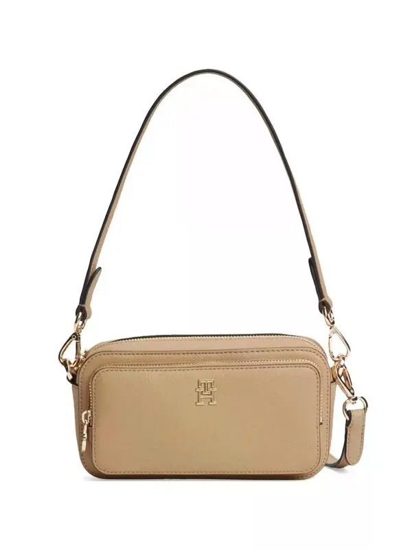 Tommy Hilfiger Zip Logo Shoulder Bag - Neutrals