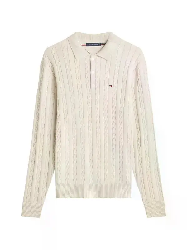 Tommy Hilfiger Cable Knit Jumper - Neutrals