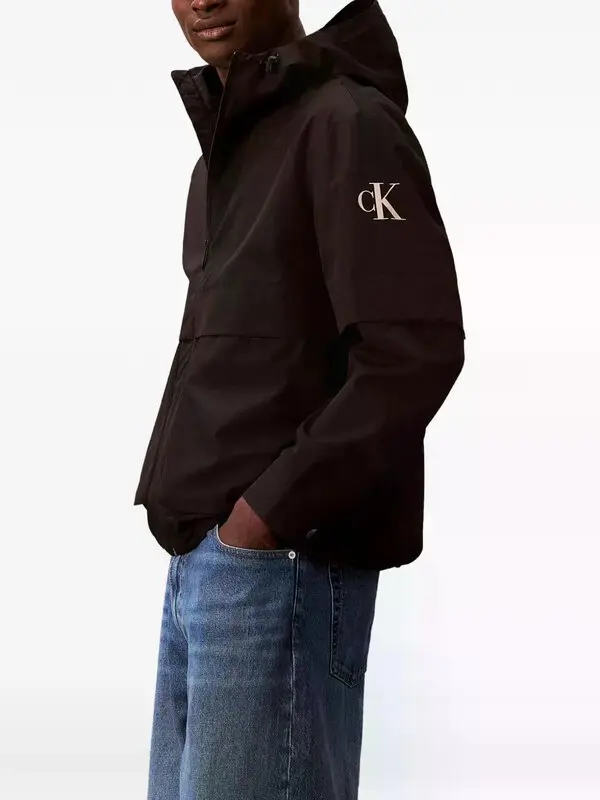 Calvin Klein Hooded Logo-print Jacket