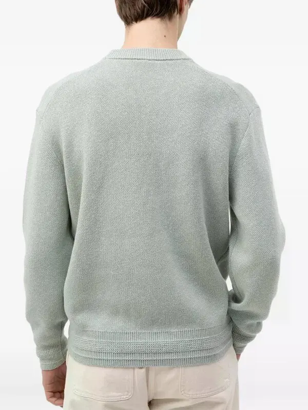 BOSS Crew-neck Textured Knit Sweater