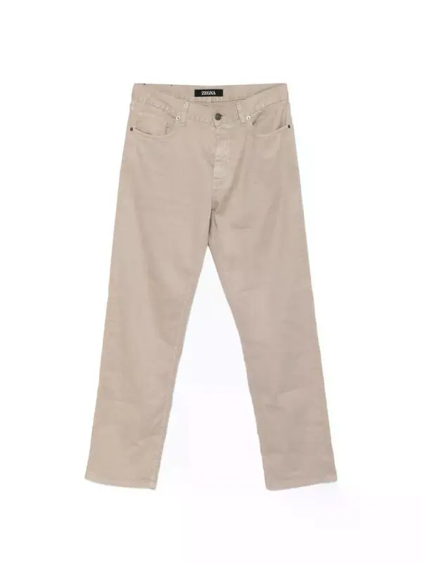 Zegna Belt-loop Trousers - Brown