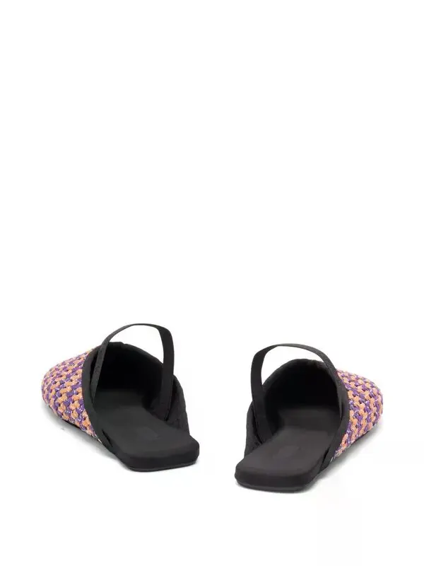 Flowze Strap-detail Mules - Purple