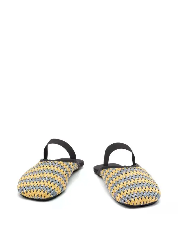 Flowze Strap-detail Mules - Yellow