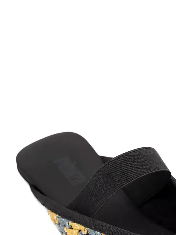 Flowze Strap-detail Mules - Yellow