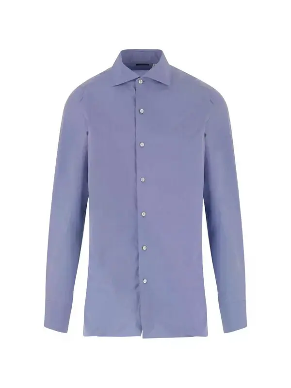 FINAMORE 1925 Cotton Shirt - Blue