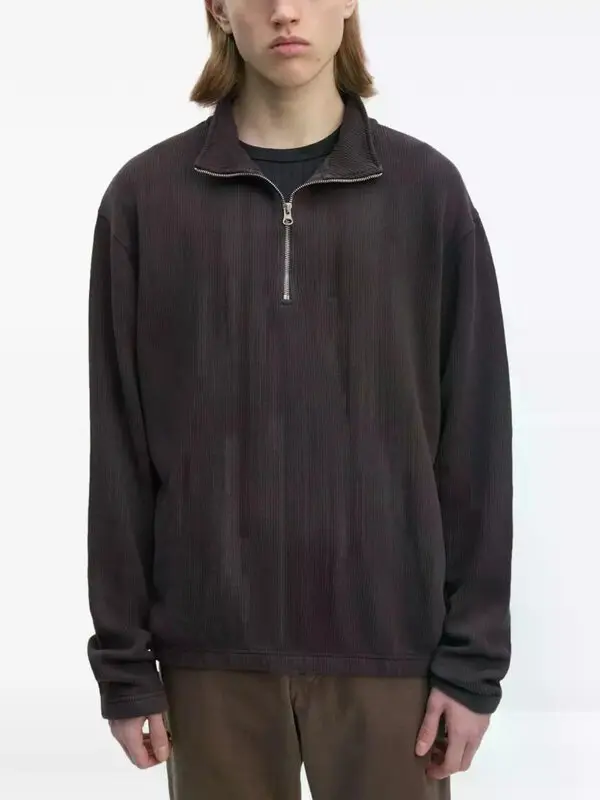 ANOTHER ASPECT 2.0 Half-zip Sweatshirt - Brown