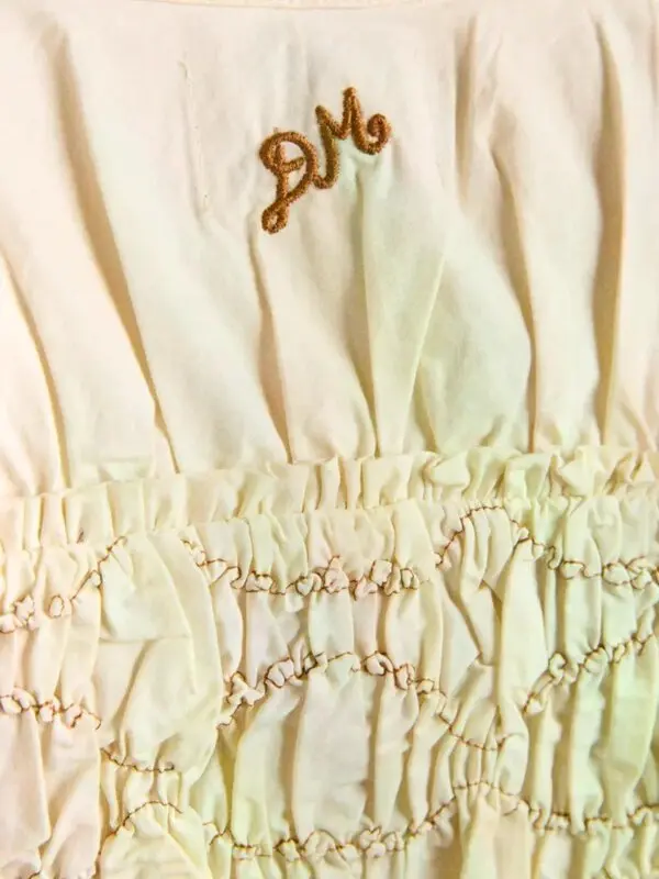 DAMSON MADDER Elliana Smocked Button-up Shirt