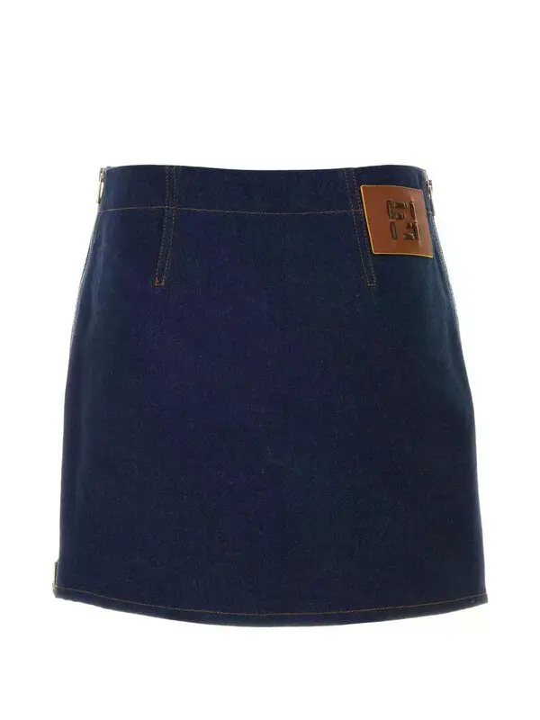 Fendi Denim Mini Skirt