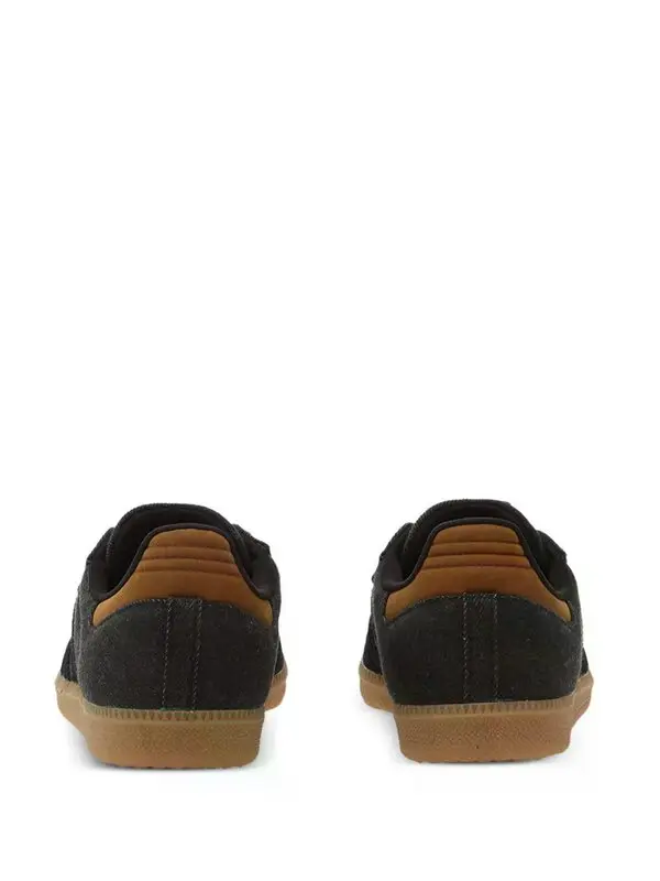 Adidas Samba Striped Sneakers - Black
