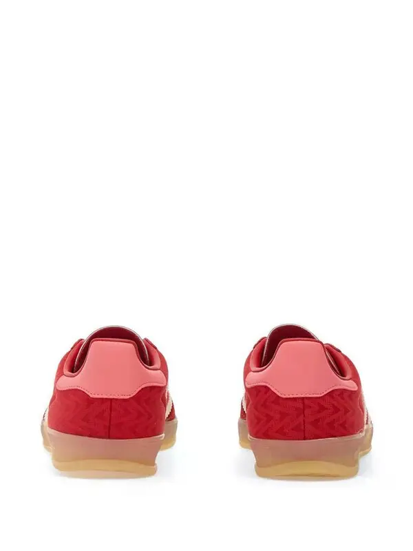 Adidas Gazelle Indoor Striped Sneakers - Red