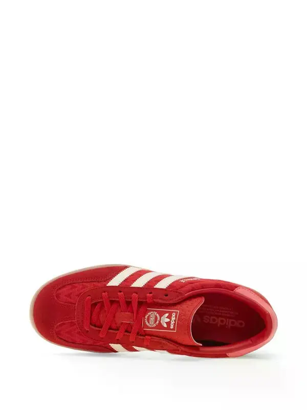Adidas Gazelle Indoor Striped Sneakers - Red