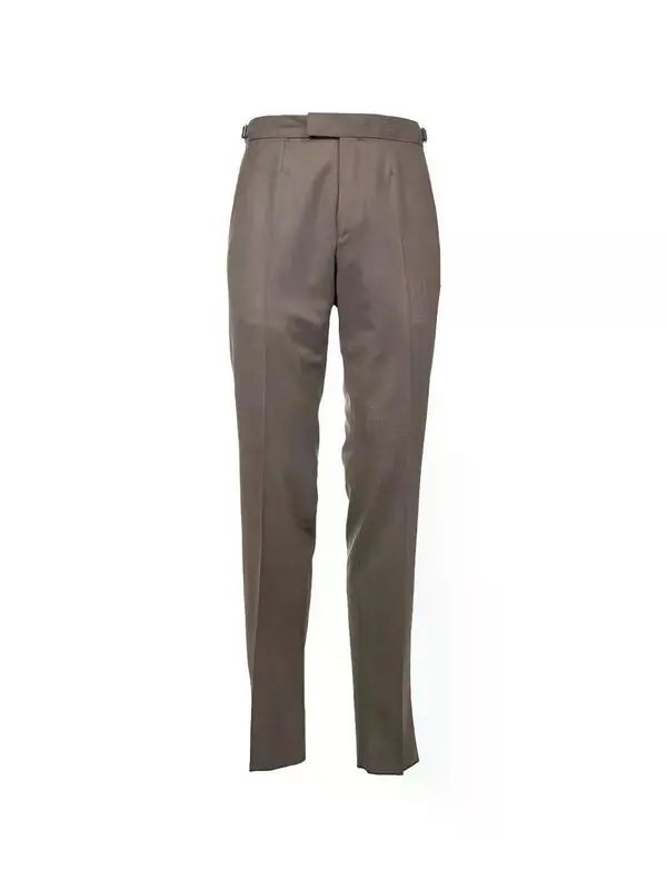 Zegna Front Fastening Trousers - Brown