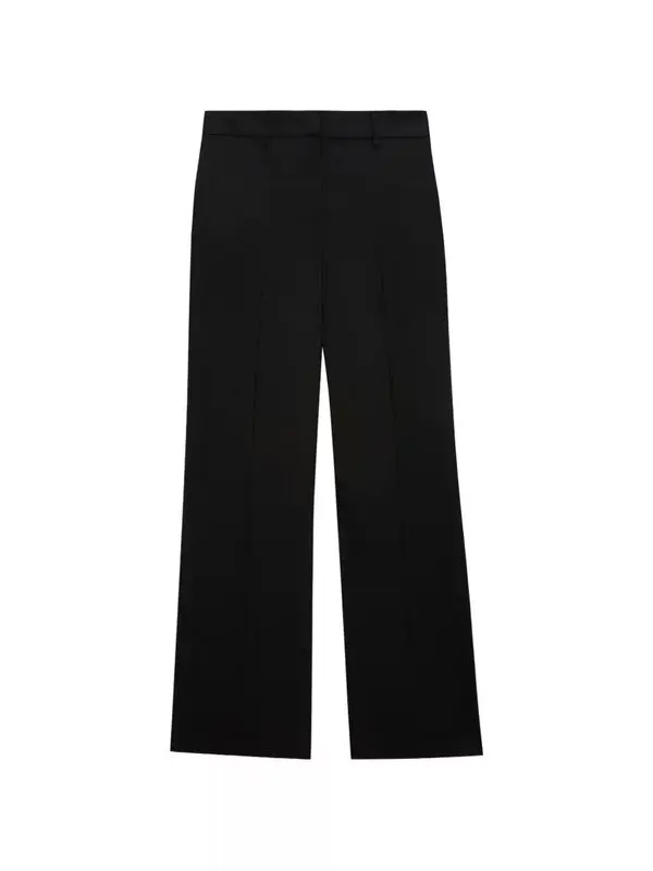 MSGM Belt-loops Straight Trousers - Black