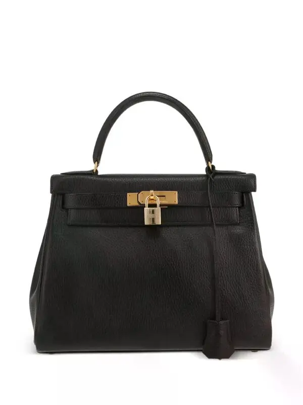 Hermès 1990s 28 Kelly Handbag - Black