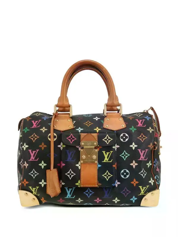 LOUIS VUITTON X Takashi Murakami Speedy 30 Handbag - Black