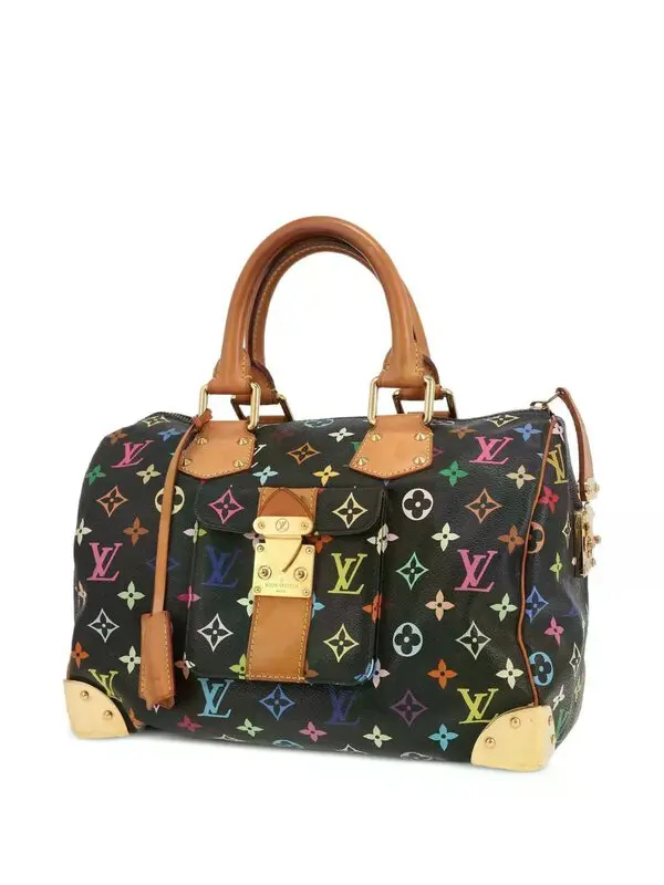 LOUIS VUITTON X Takashi Murakami Speedy 30 Handbag - Black