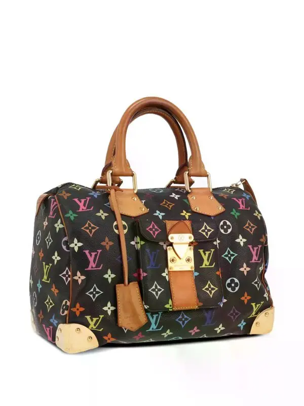 LOUIS VUITTON X Takashi Murakami Speedy 30 Handbag - Black