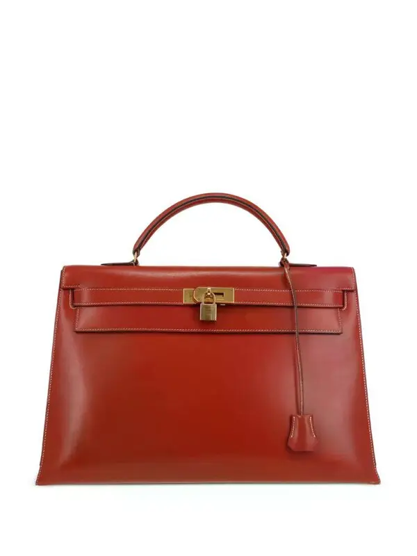 Hermès 1988 Kelly 40 Handbag - Red