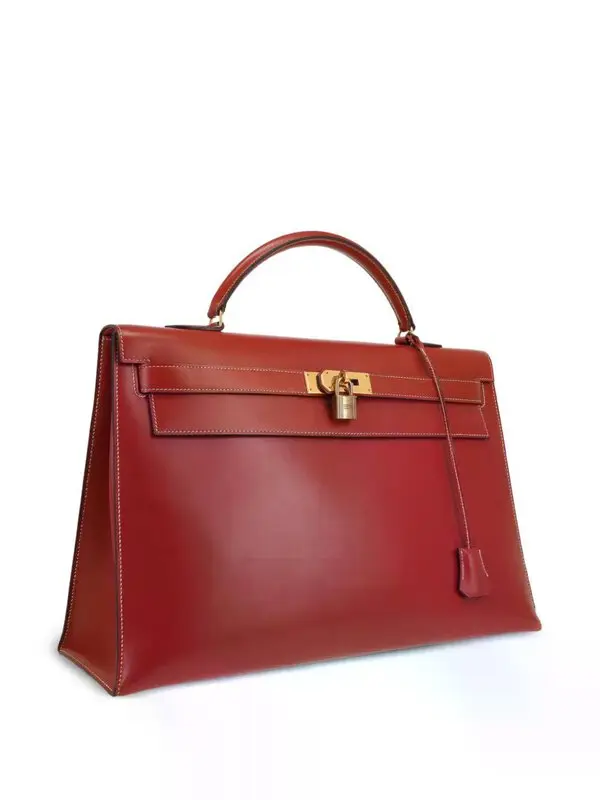 Hermès 1988 Kelly 40 Handbag - Red