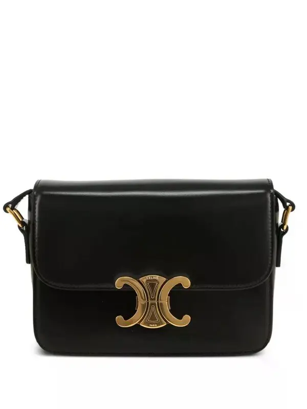 Celine 2020s Teen Triomphe Shoulder Bag - Black