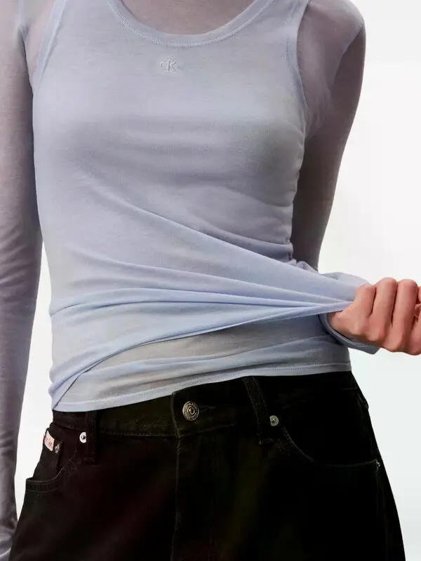 Calvin Klein Long-sleeve Double-layer T-shirt