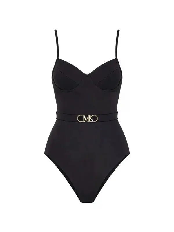Michael Kors Logo One-piece Swimsuit - Black