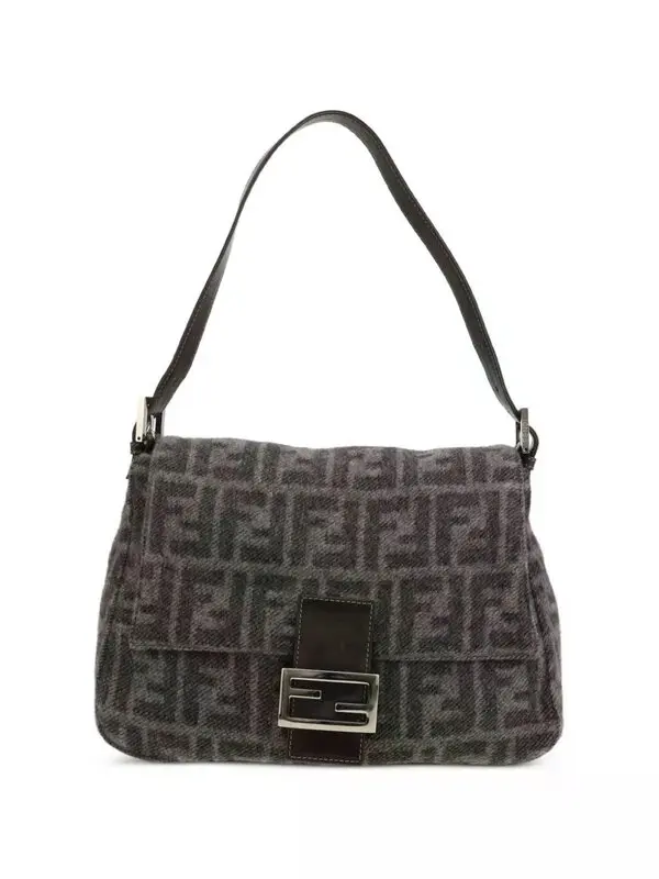 Fendi 2000s Mamma Baguette Handbag - Grey