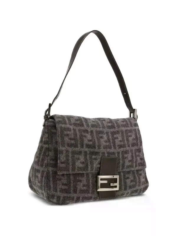 Fendi 2000s Mamma Baguette Handbag - Grey