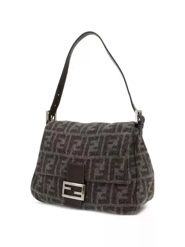 Fendi 2000s Mamma Baguette Handbag - Grey