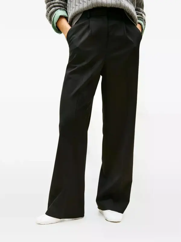 Tommy Hilfiger Pleated Trousers - Black