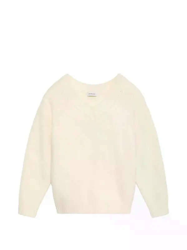 Calvin Klein V-neck Long-sleeve Jumper - Neutrals