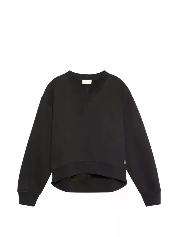Calvin Klein V-neck Long-sleeve Sweater - Black