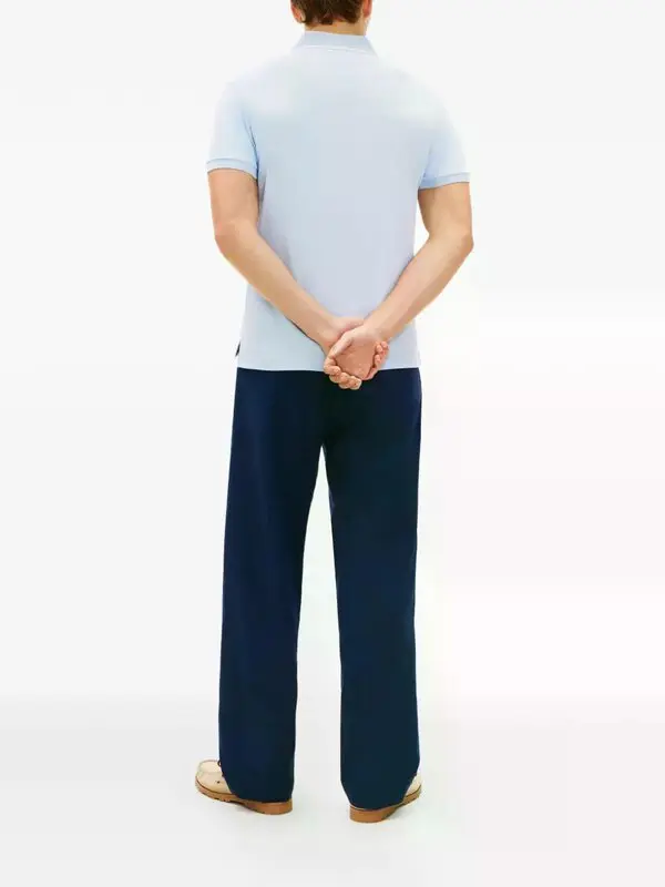 Tommy Hilfiger Stripe-collar Polo Shirt - Blue