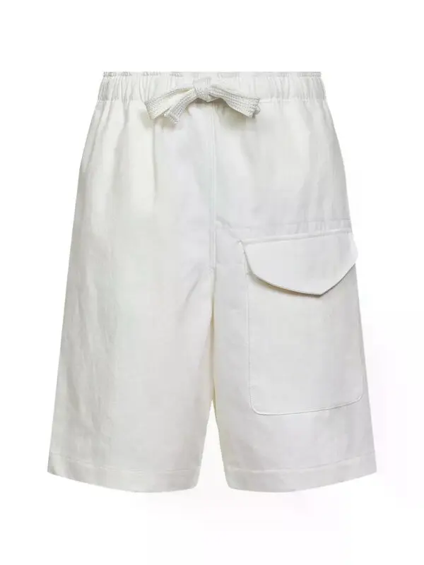 Studio Nicholson Elasticated-waistband Flap-pocket Shorts - Neutrals