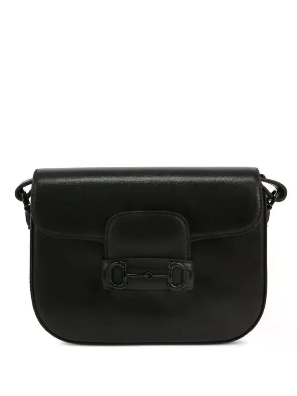 Gucci 2020s 1955 Horsebit Shoulder Bag - Black