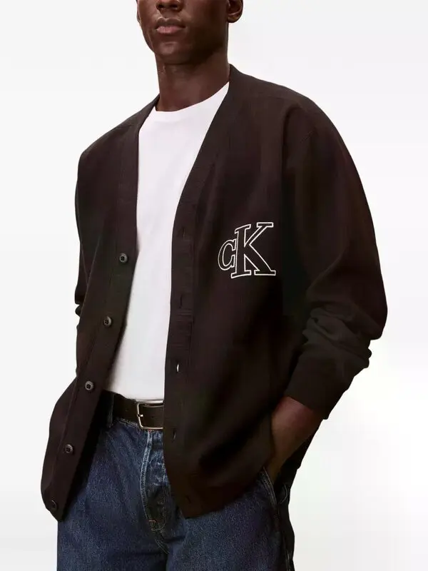 Calvin Klein Logo-appliqué Cardigan