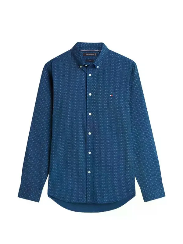 Tommy Hilfiger Polka-dot Shirt - Blue